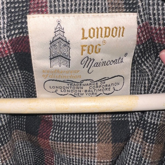 London Fog | Jackets & Coats | London Fog Checkered Maincoat | Poshmark